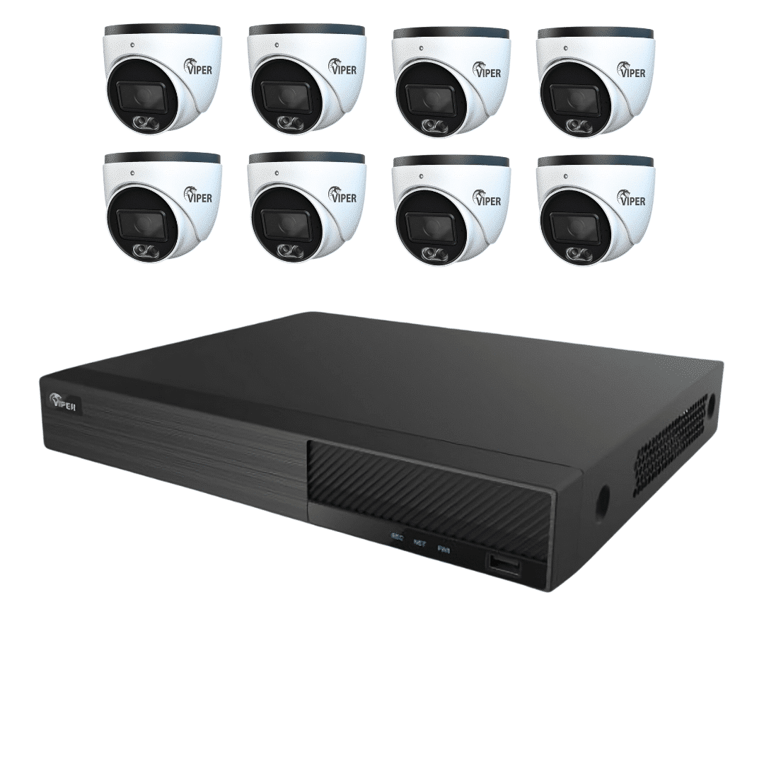 Viper 12MP NVR + 8 x 4K 8MP IP Cameras | Cryptsec